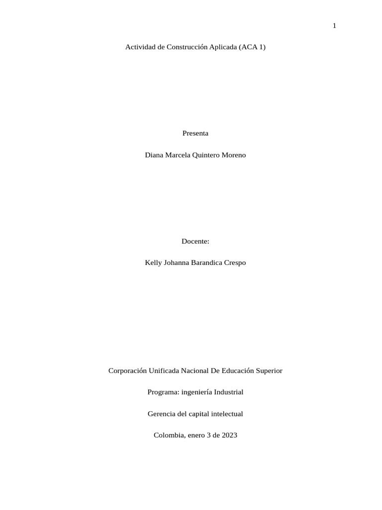 ACA Capital de Gerencia Intelectual | PDF | Business