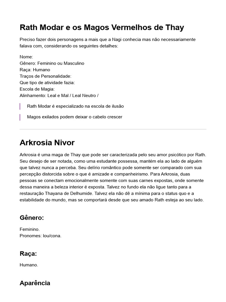 Rath Modar e Os Magos Vermelhos de Thay | PDF | Tempo | Humano