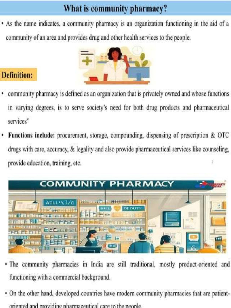Community Pharmacy | PDF