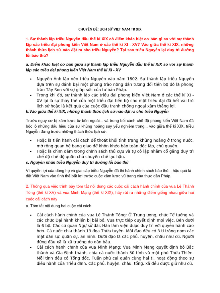 CHUYÊN-ĐỀ-lsvn-TK-XIX 10 | PDF