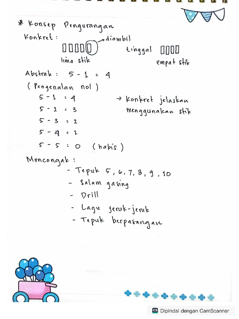 Materi Pengurangan Metode Gasing | PDF