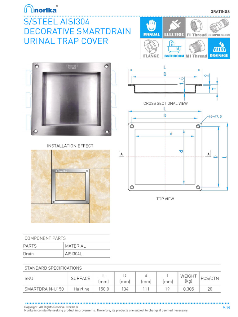 9.19 Smartdrain u150 | PDF