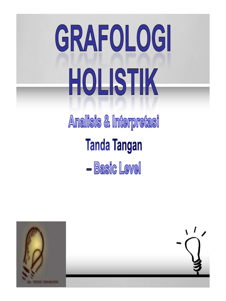 Graphology Course Basic Tanda Tangan | PDF