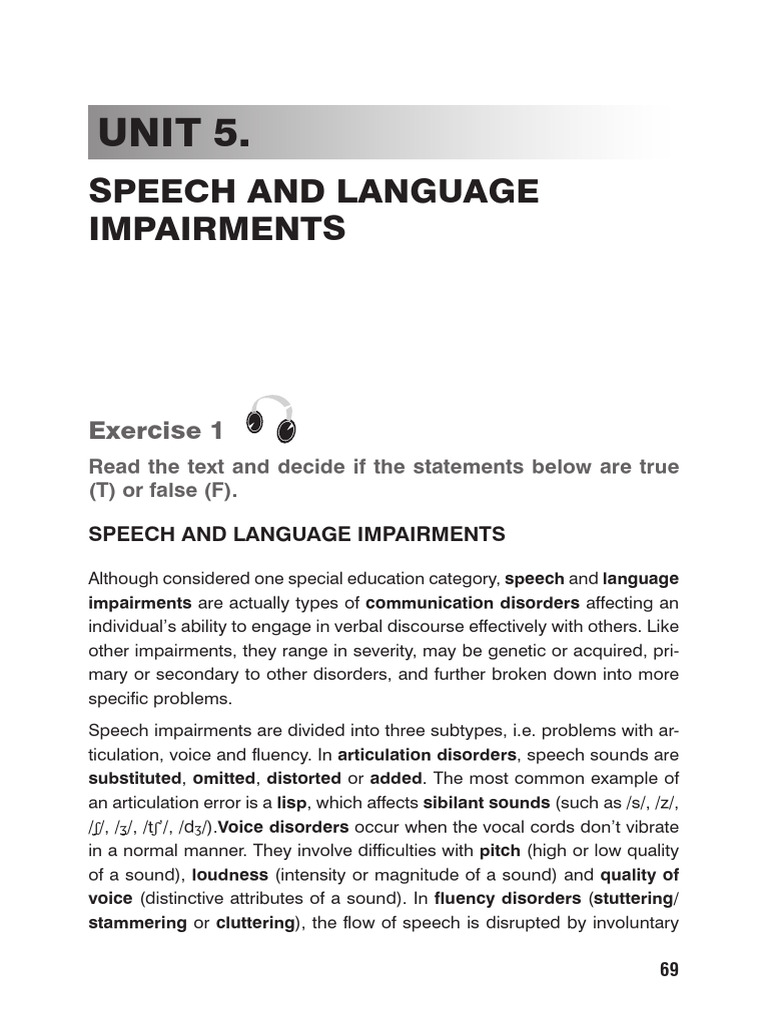 speech impairment | PDF | Speech | Stuttering