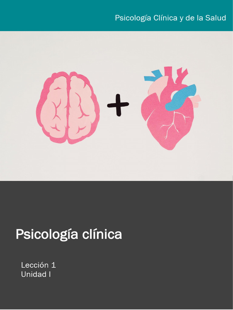 U1 1 Psicolog%C3%ADa+Cl%C3%ADnica+y+Salud | PDF | Psicología clínica ...