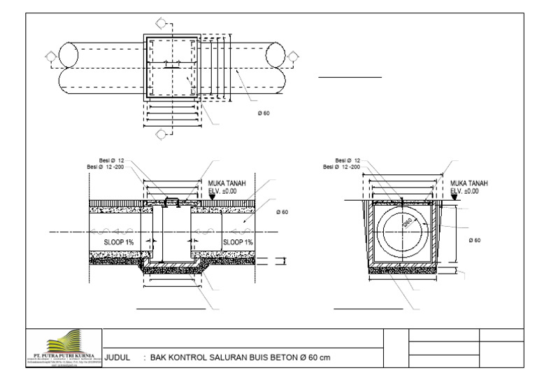 Desain Buis Beton Tanpa Tulangan | PDF