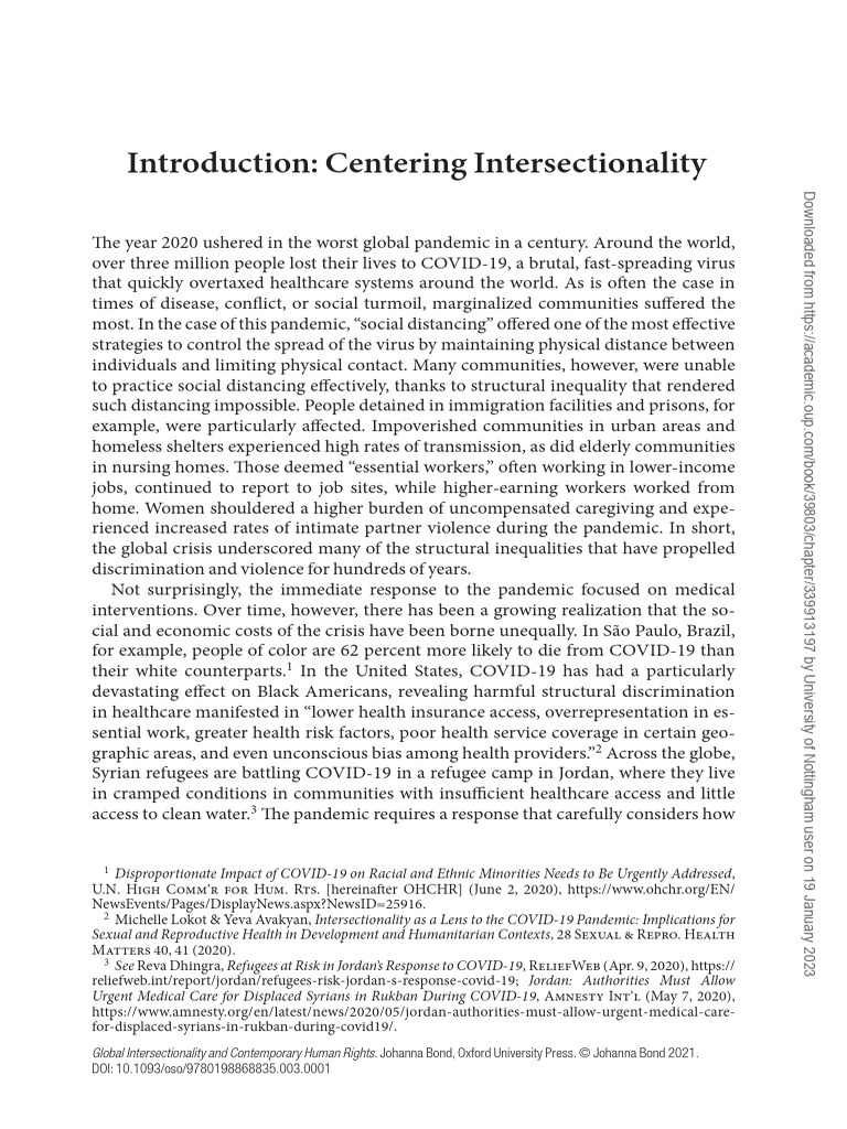 Centering Intersectionality | PDF | Intersectionality | Gender Studies