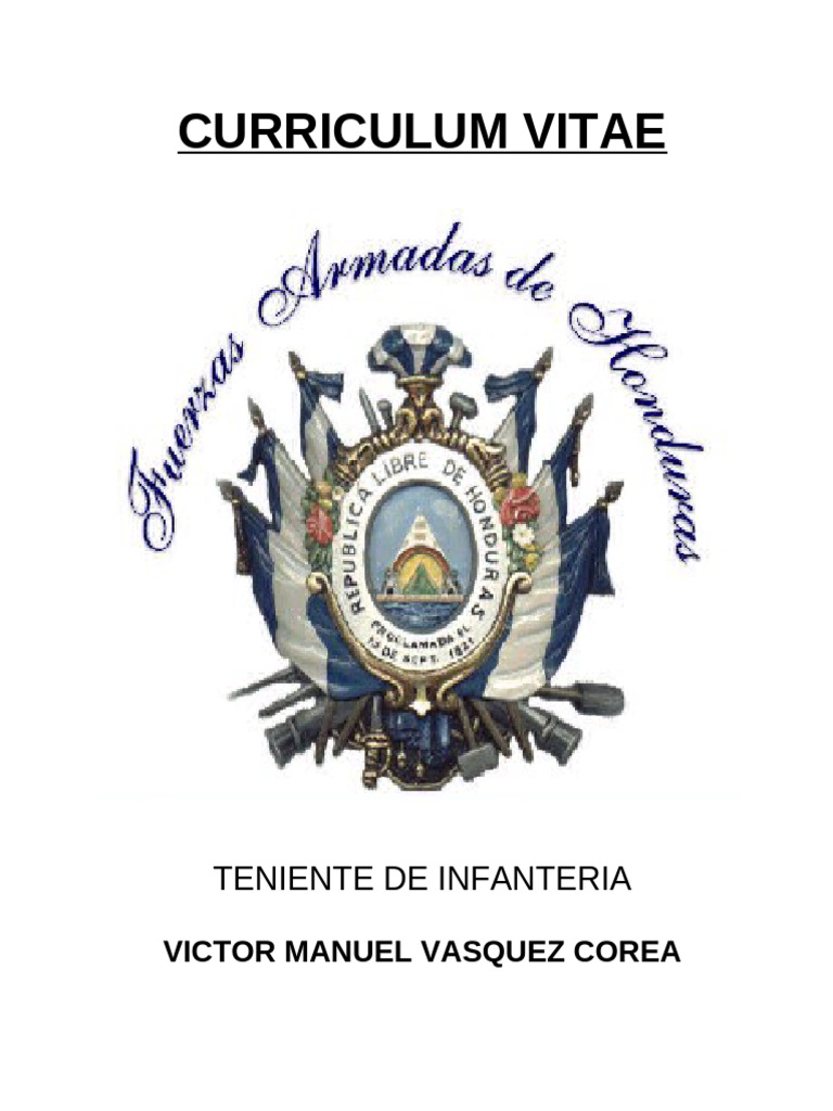 Ejemplo Curriculum | PDF | Honduras | Militar