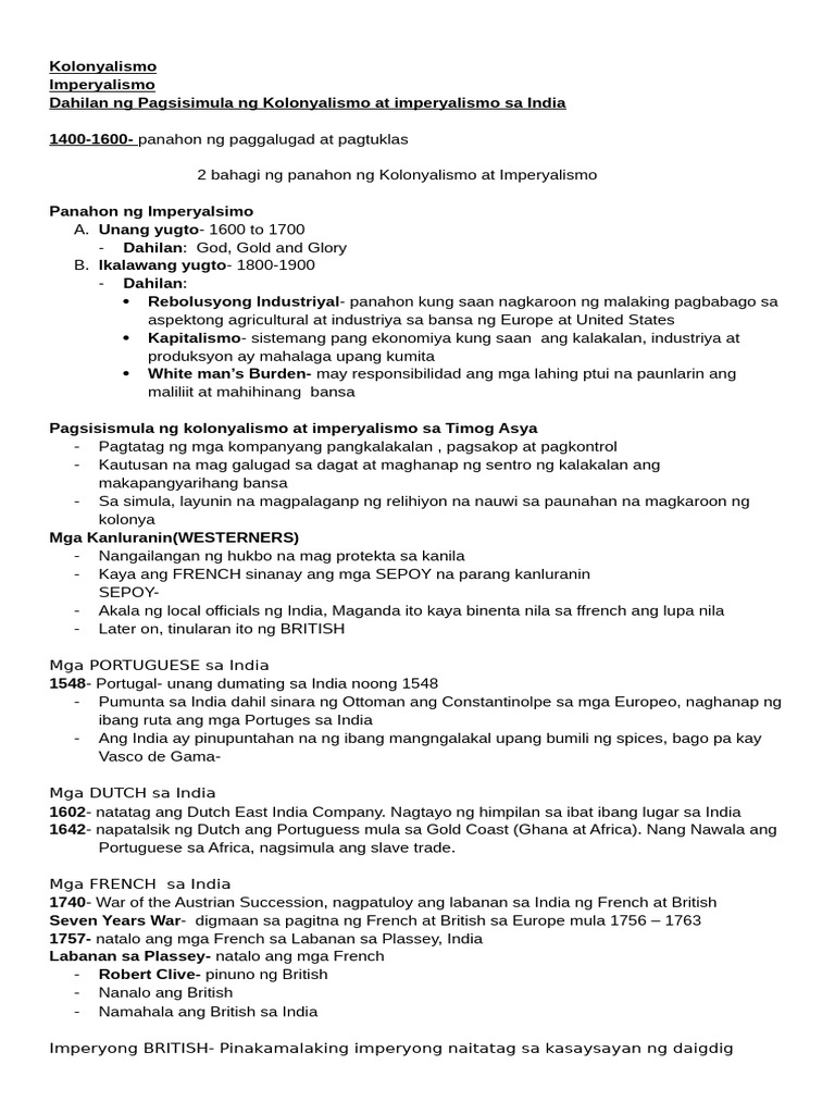Ang Mga BRITISH RAJ Sa India | PDF