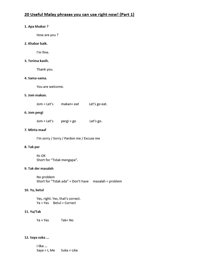 20 Phrases Part1 | PDF