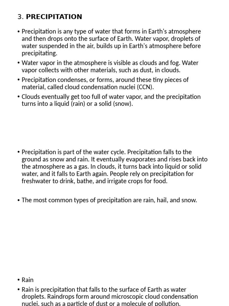 3 1 2-Precipitation-Formation | PDF | Precipitation | Rain