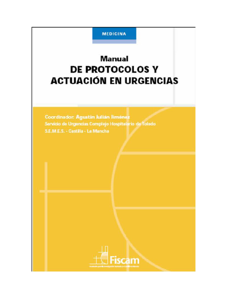 Manual de Protocolos y Actuación en Urgencias | PDF | Herida | Emergencias Médicas