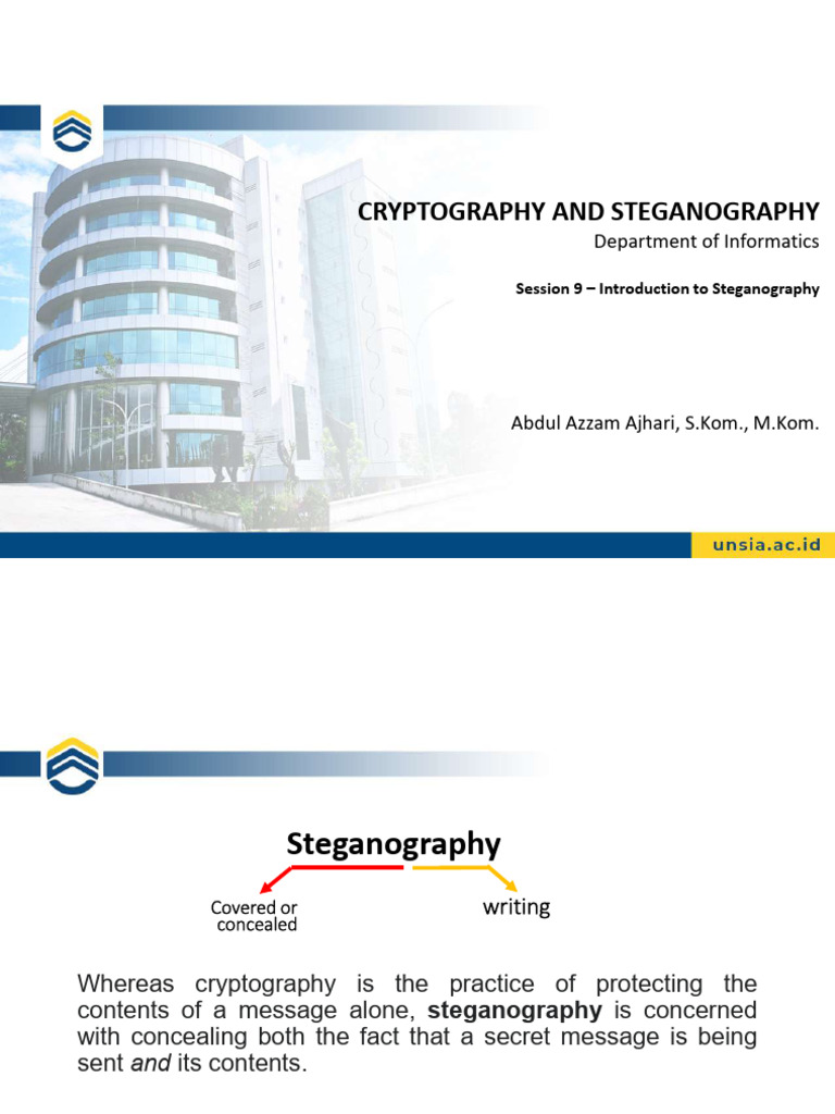 Sesi 9 - Introduction To Steganography-1 | PDF | Malware | Video