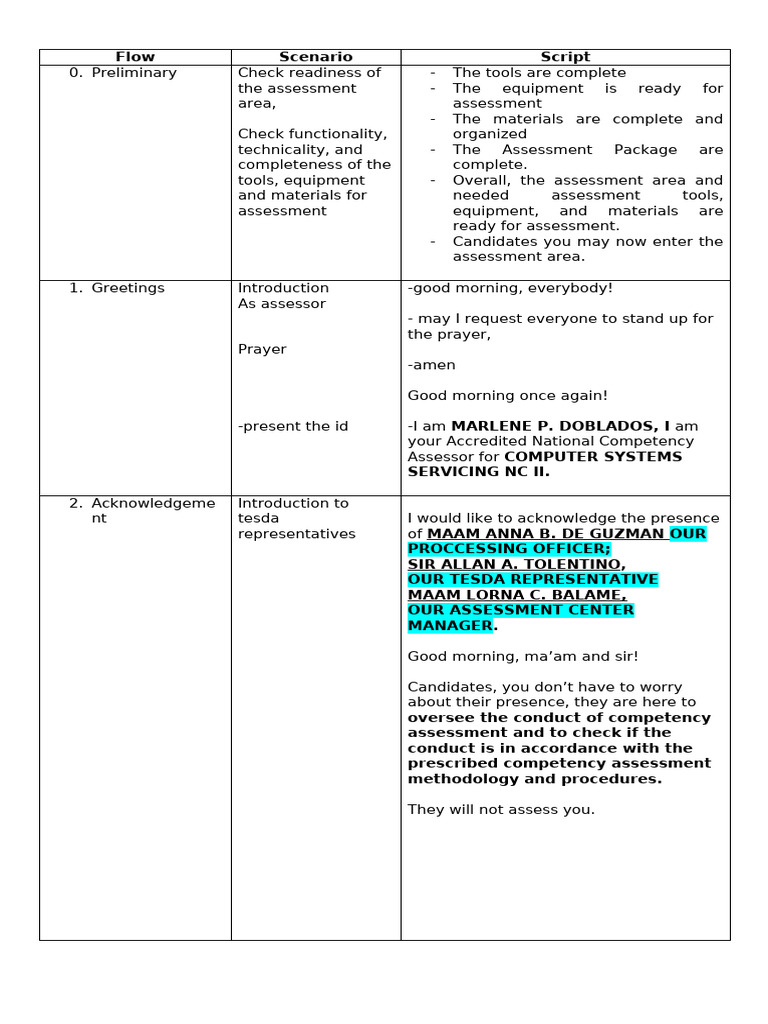 Doblados Coc 2 Conduct Script 2024 | PDF | Computer Network | Computing