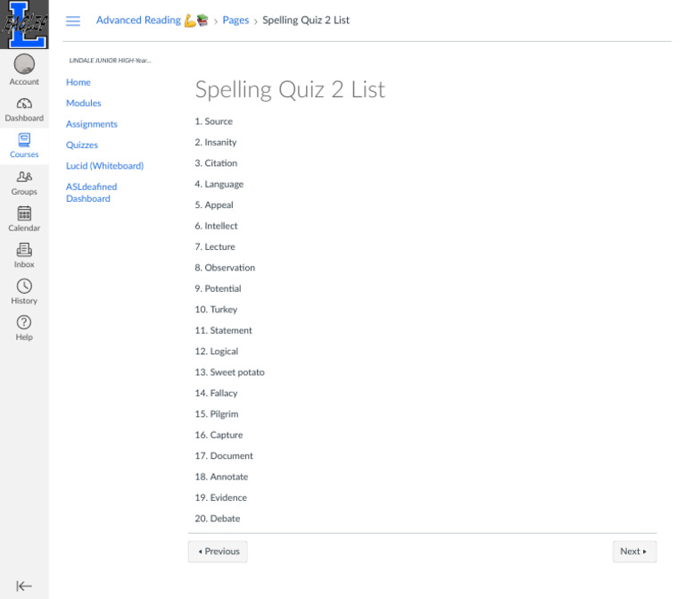 Spelling Quiz 2 List 7 Readla Adv-Hopson | PDF