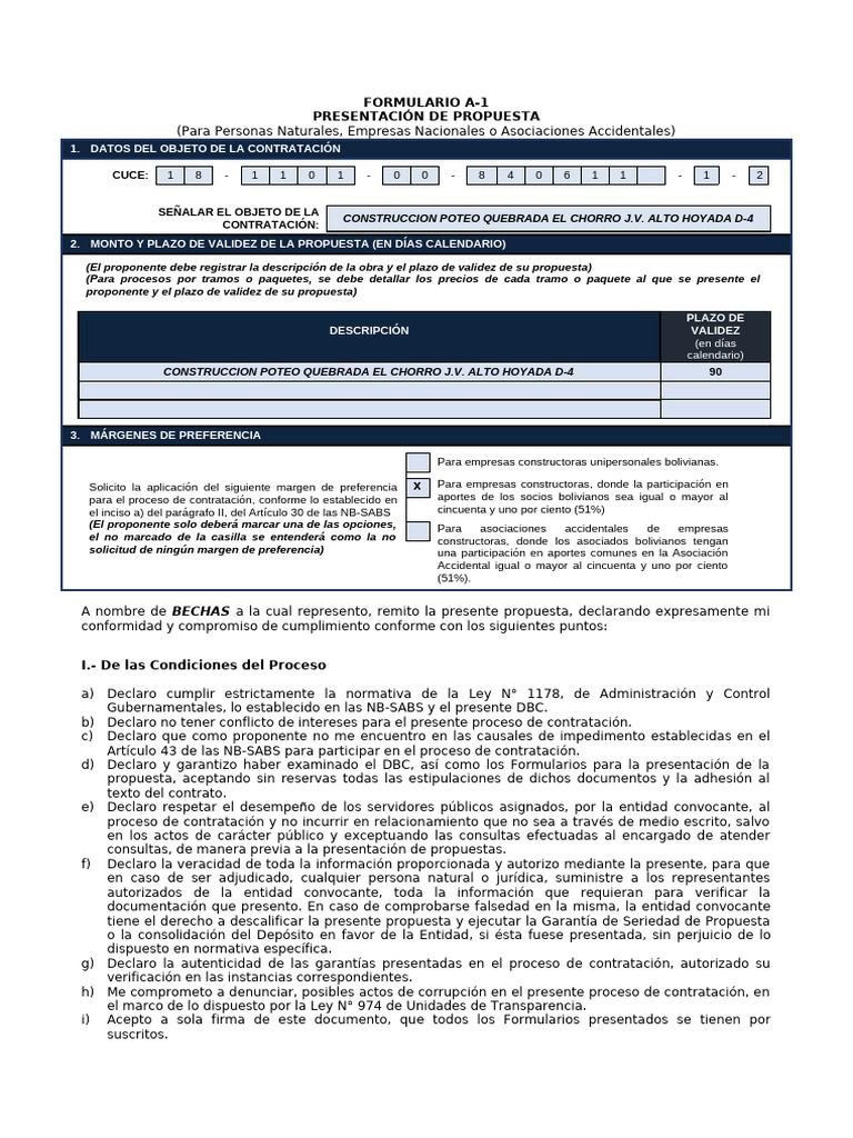 FORMULARIO_A-1_OK[1] | PDF | Gobierno