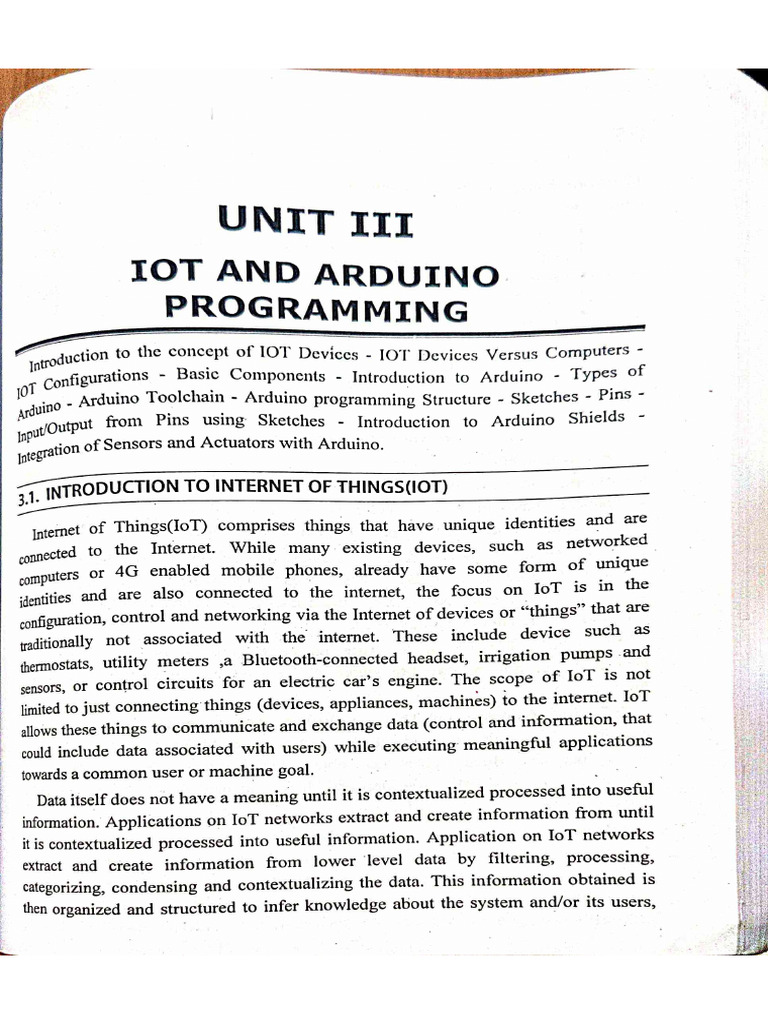 Iot Unit 3 | PDF