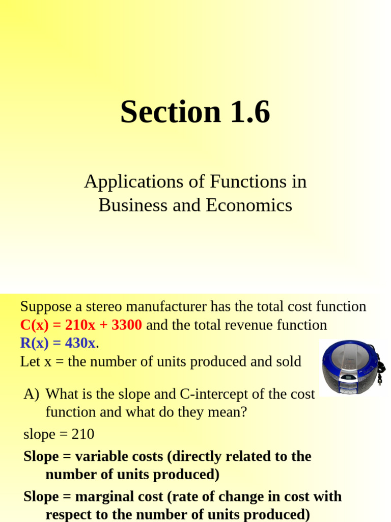 Section1 6 | PDF | Economic Equilibrium | Supply (Economics)