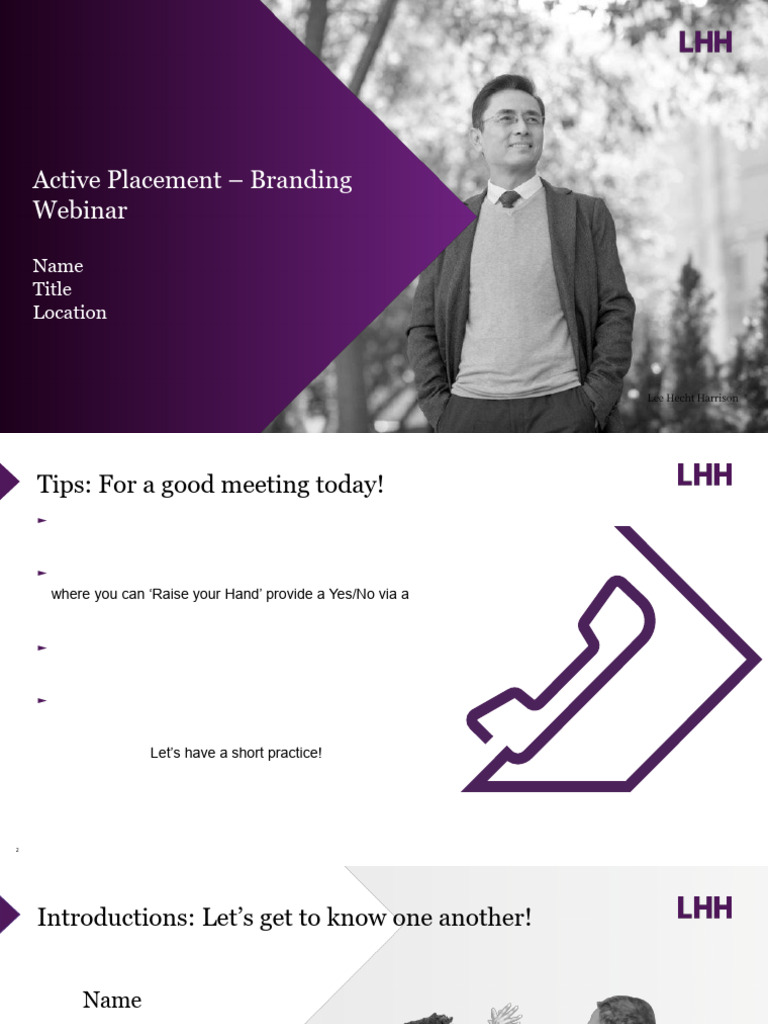 Active Placement - Branding Workshop 040520 JF ML PDM | PDF | Résumé ...