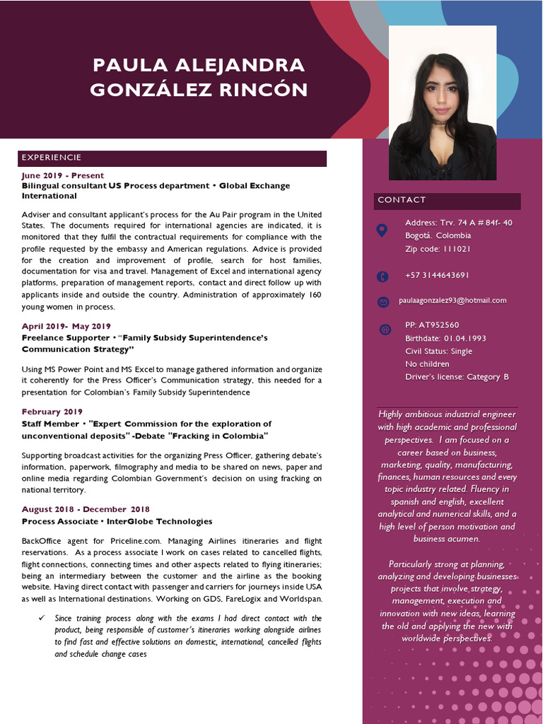 Paula González CV-1 | PDF | Business