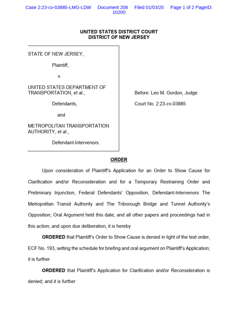 Congestion Pricing Decision | PDF