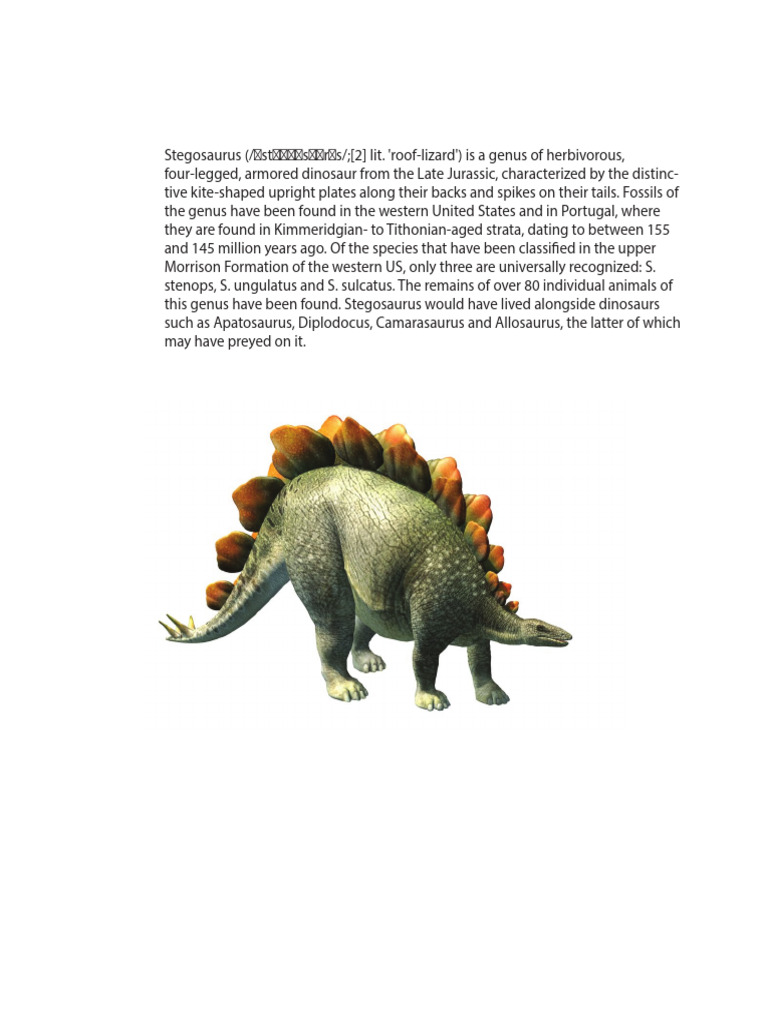 Stegosaurus | PDF
