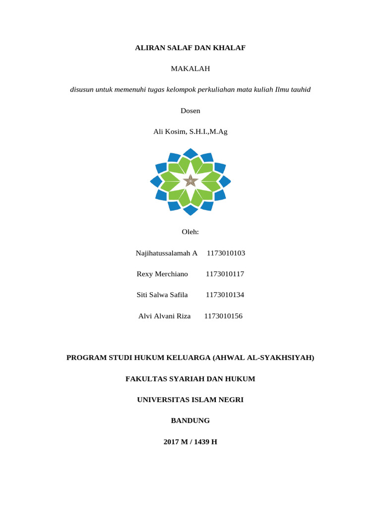 Aliran Salaf dan Khalaf dalam Islam | PDF