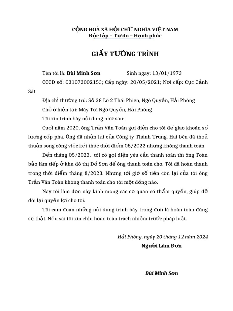 Don Tuong Trinh - Bui Minh Son | PDF