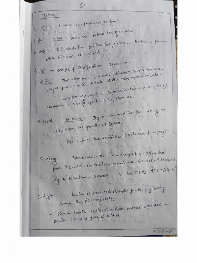 Biology..pre board paper solved | PDF