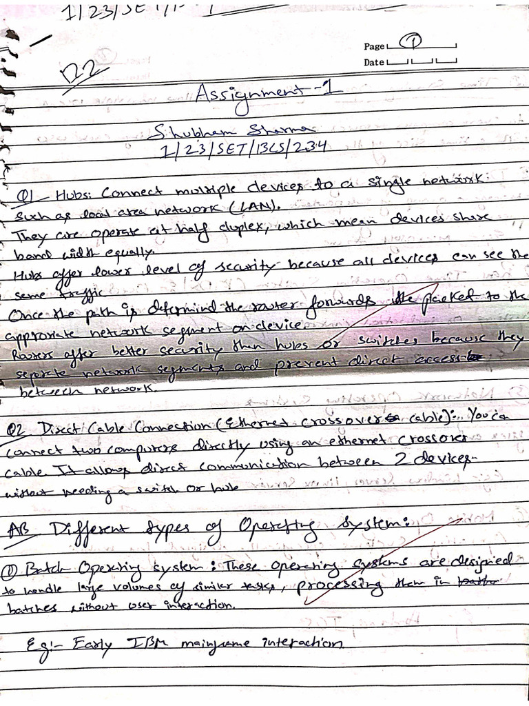 1st Assignment | PDF