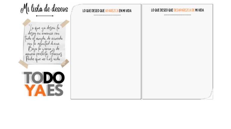 Plantilla Video _así Se Crea Una Lista de Deseos_ | PDF