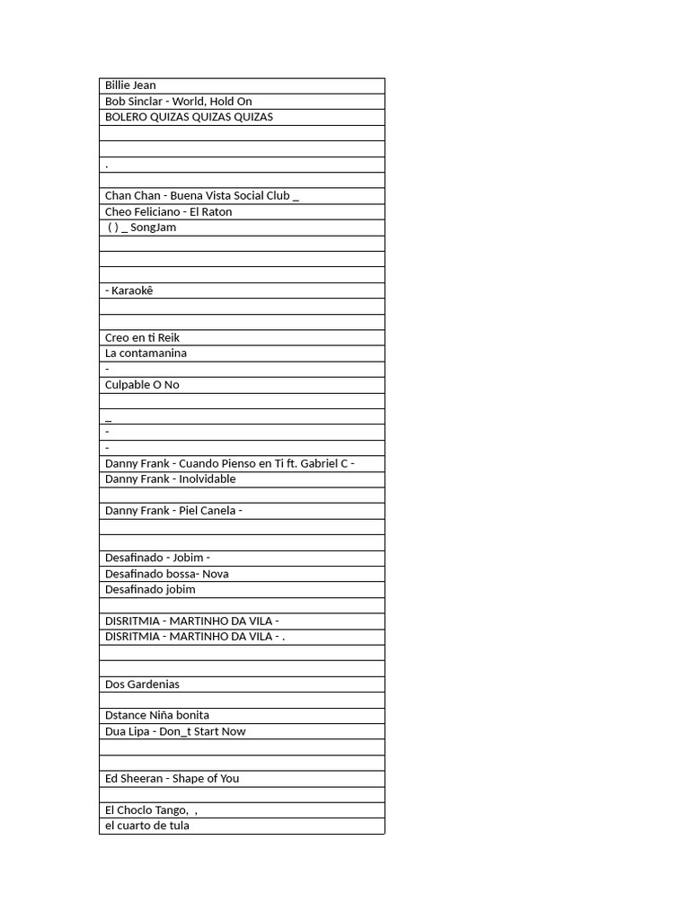 Repertorio | PDF