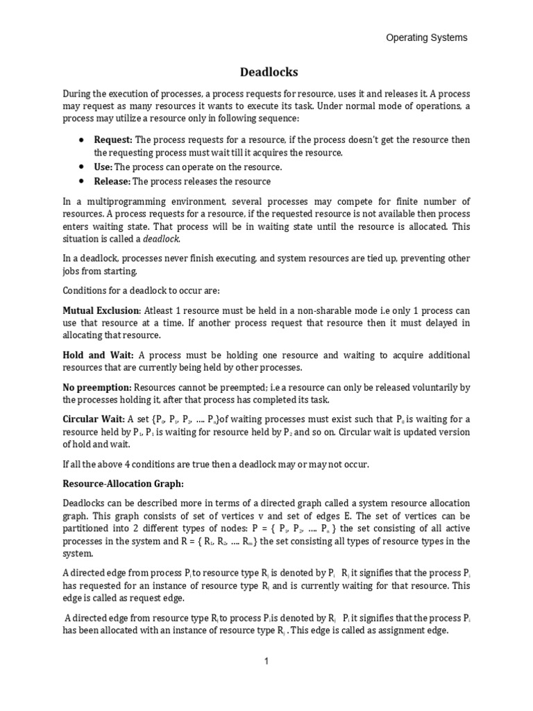 Deadlock | PDF | Computer Programming | Theoretical Computer Science