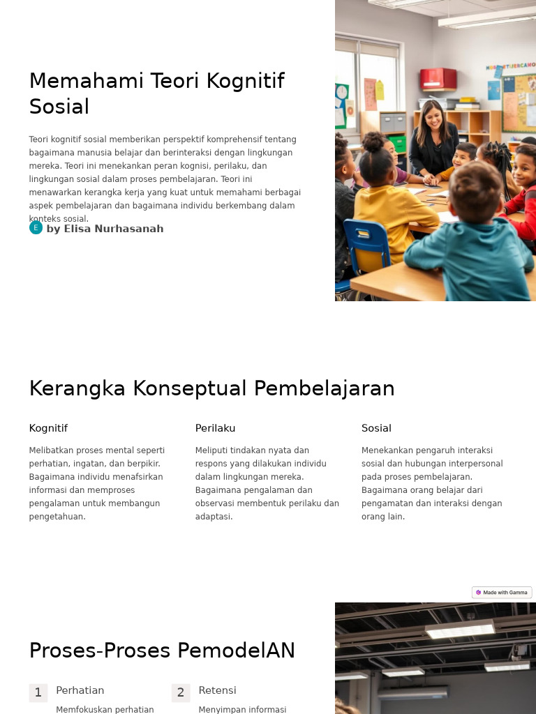 Memahami Teori Kognitif Sosial | PDF