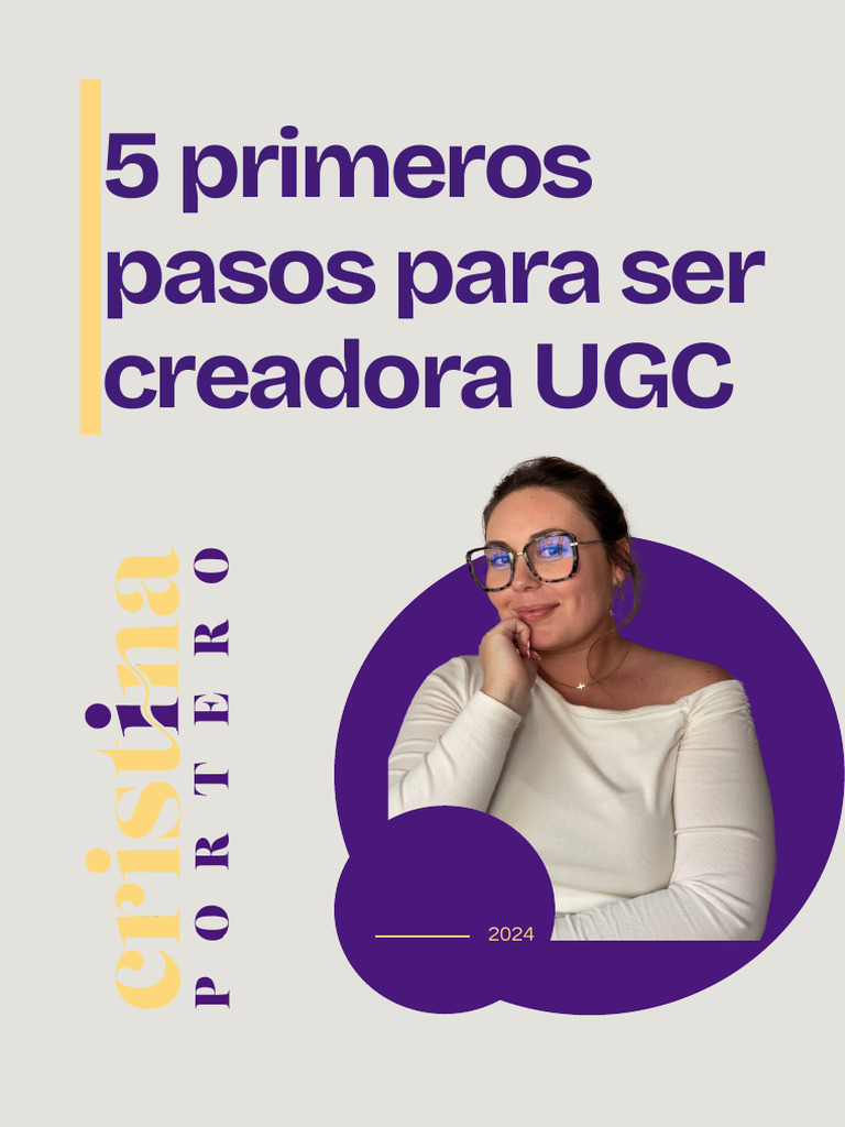 Ebook 5 Primeros Pasos para Ser Creadora UGC | PDF