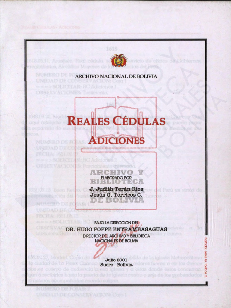 Reales Cedulas Adiciones | PDF | Antiguas colonias españolas ...