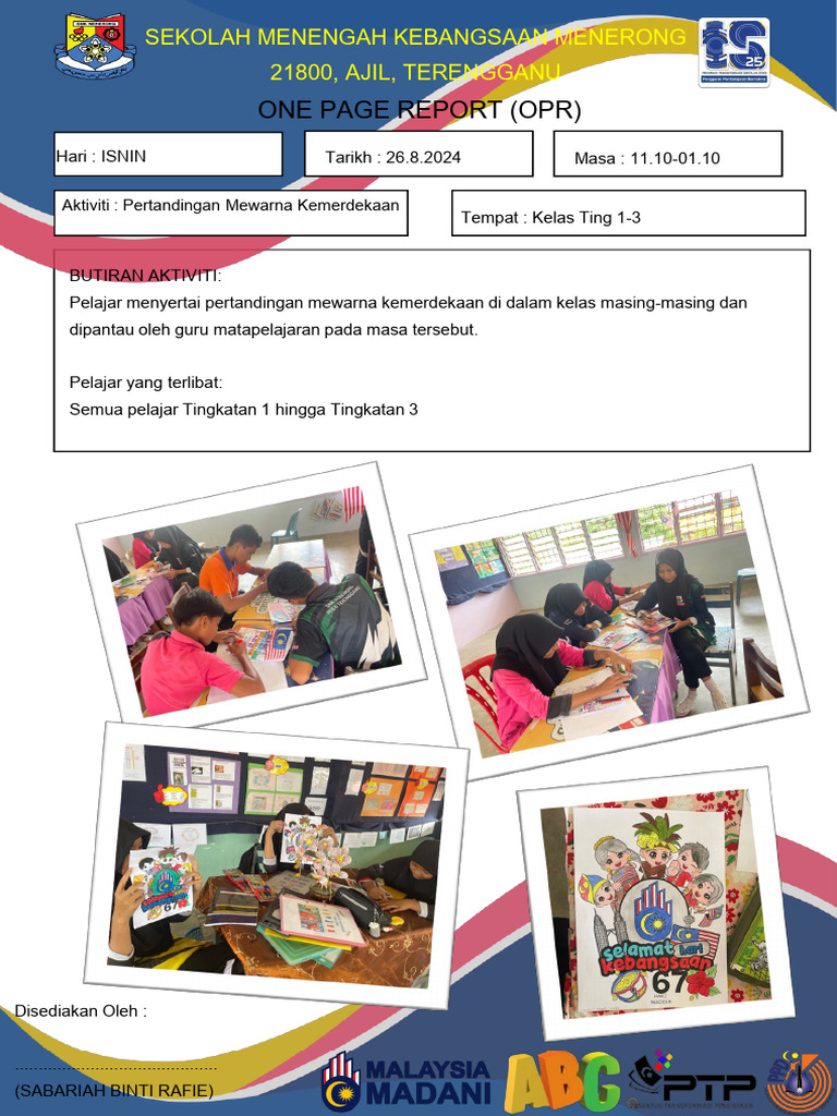 Pertandingan Mewarna Merdeka | PDF