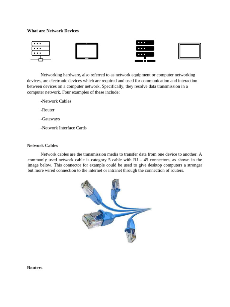 Essential Network Devices Explained | PDF
