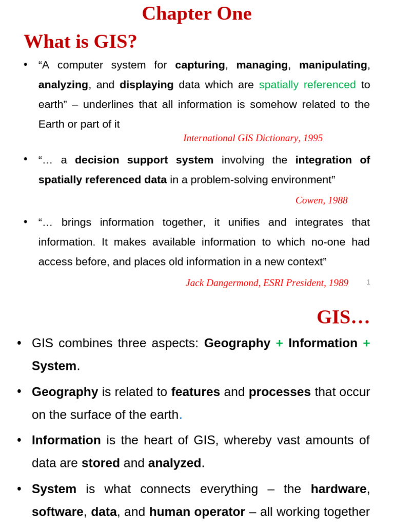 Chapter 1 | PDF | Geographic Information System | Computer Hardware