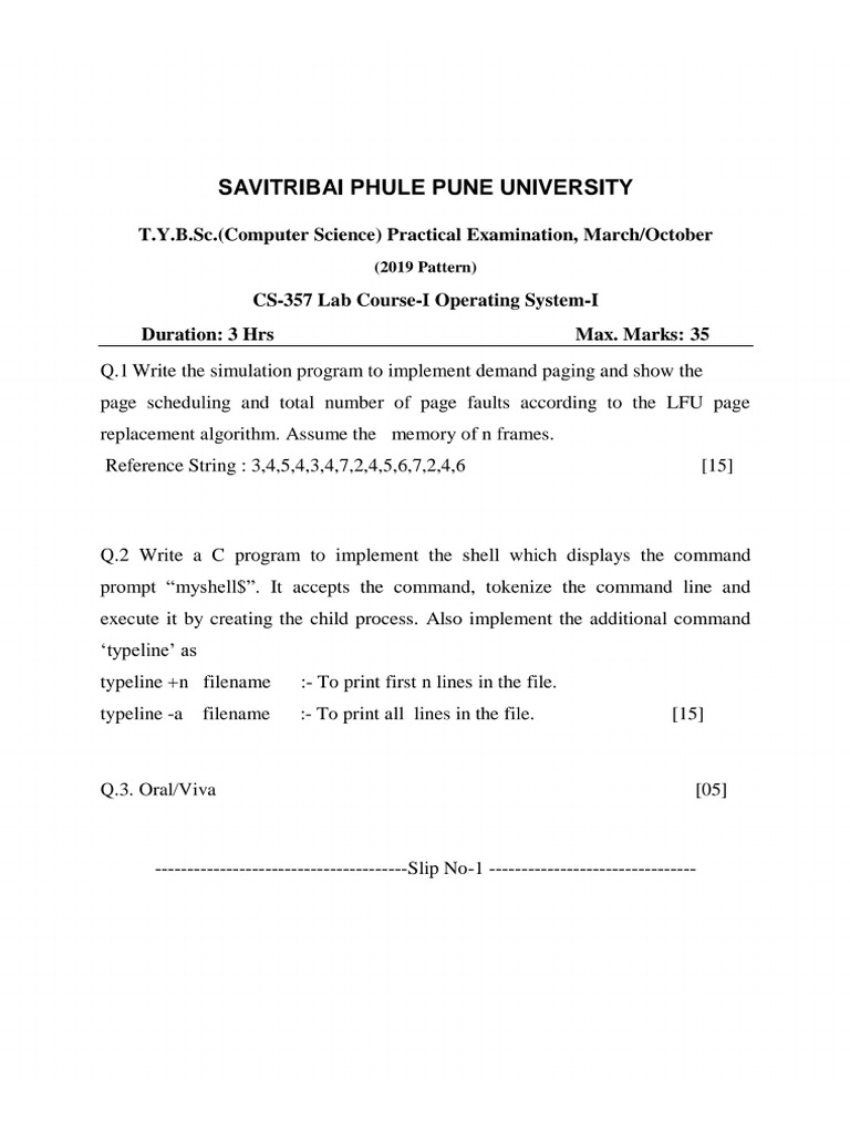 Os Practical Slips | PDF
