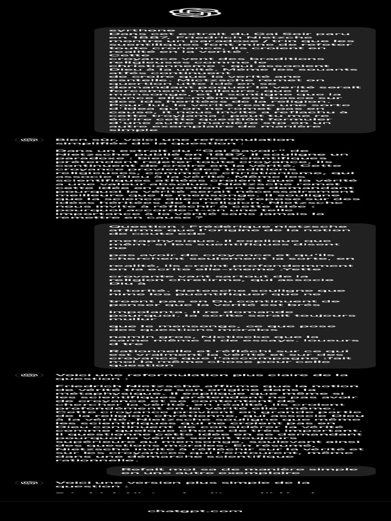 Nietzsche Sur La Vérité | PDF