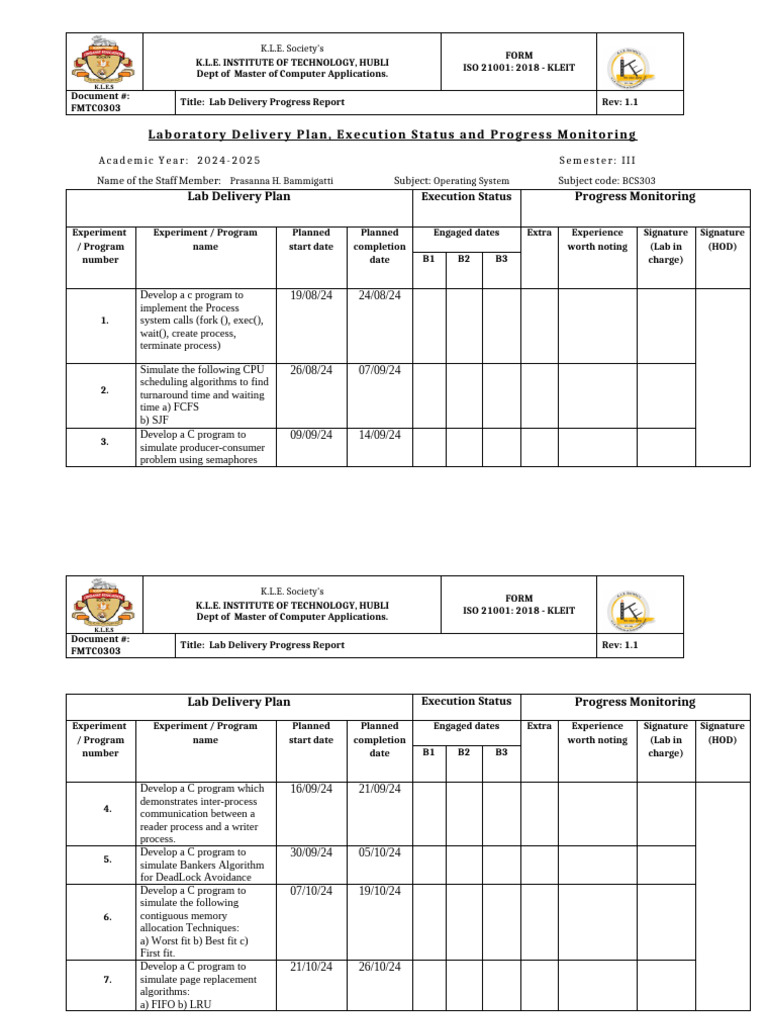 Laboratory Delivery Plan v11 | PDF | Software | Computer Engineering