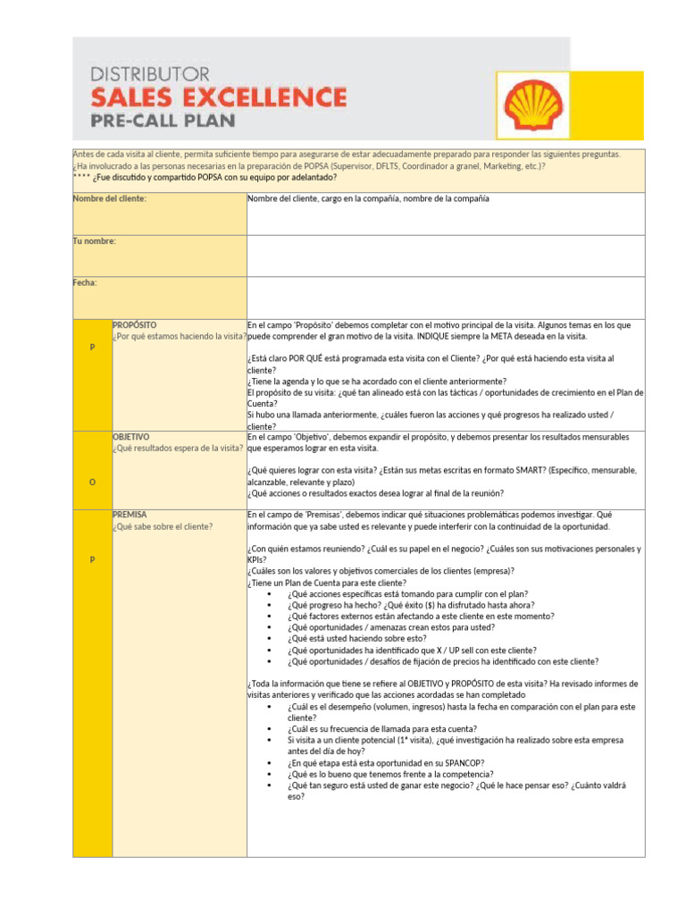 ES POPSA - Guideline FINAL | PDF | Cliente | Business