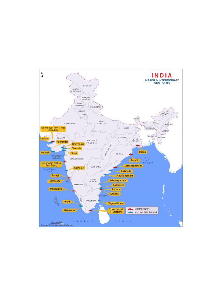 India Map Sea Ports | PDF