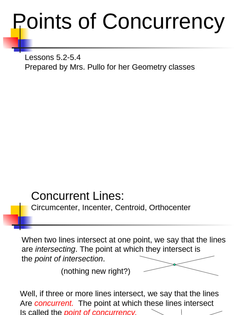 Lines Of Concurrency Pdf Triangle Analytic Geometry