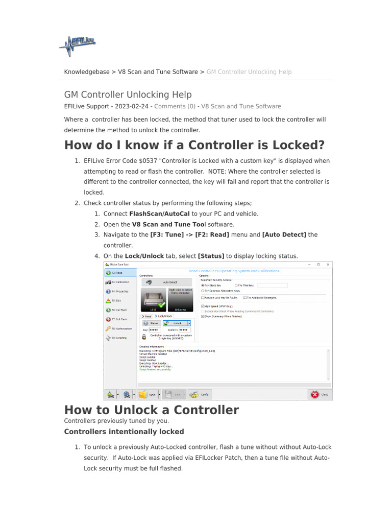 GM Controller Unlocking Help | PDF | Computer Engineering | Information ...