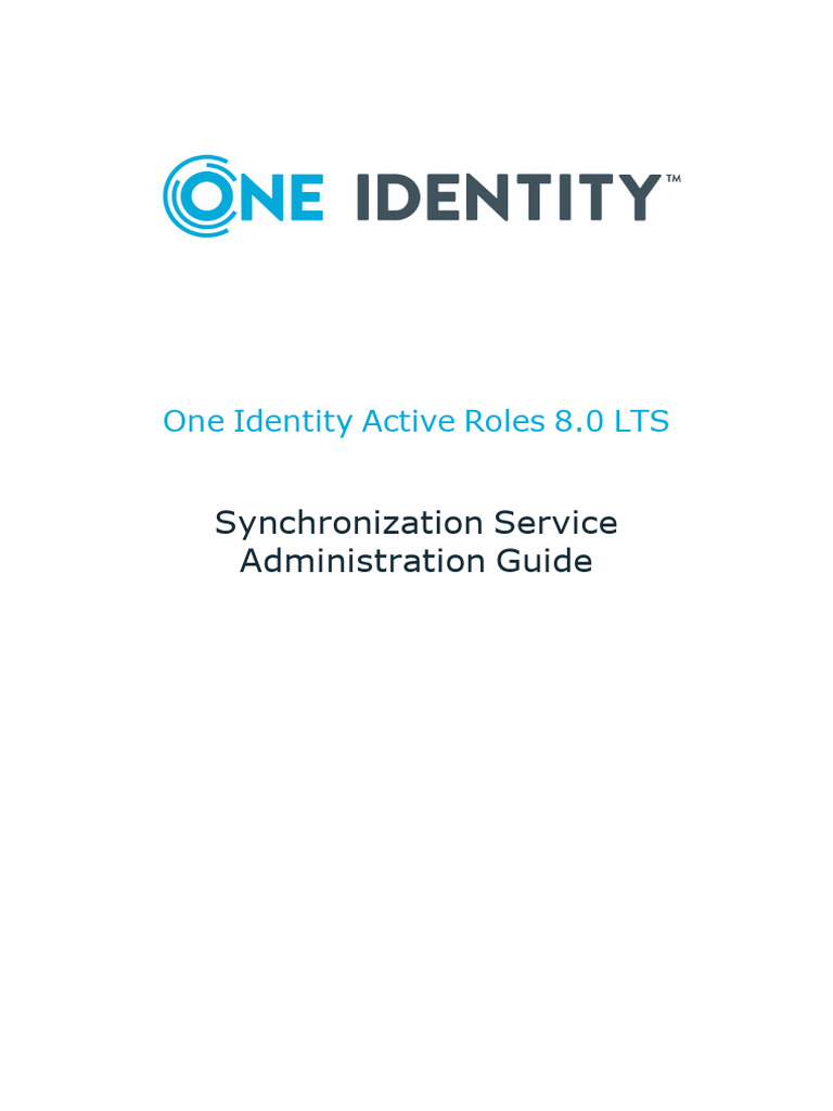 ActiveRoles SyncService AdminGuide | PDF | Active Directory | Databases