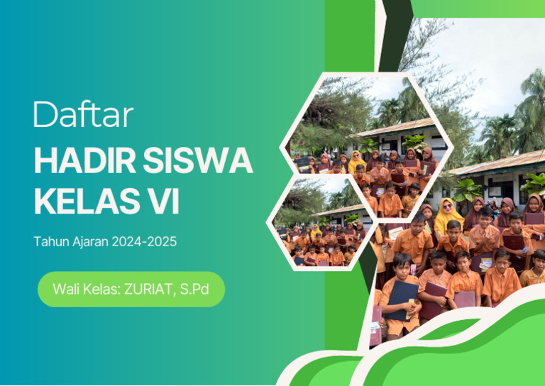 Contoh Cover Absensi (A4 (Horizontal)) | PDF