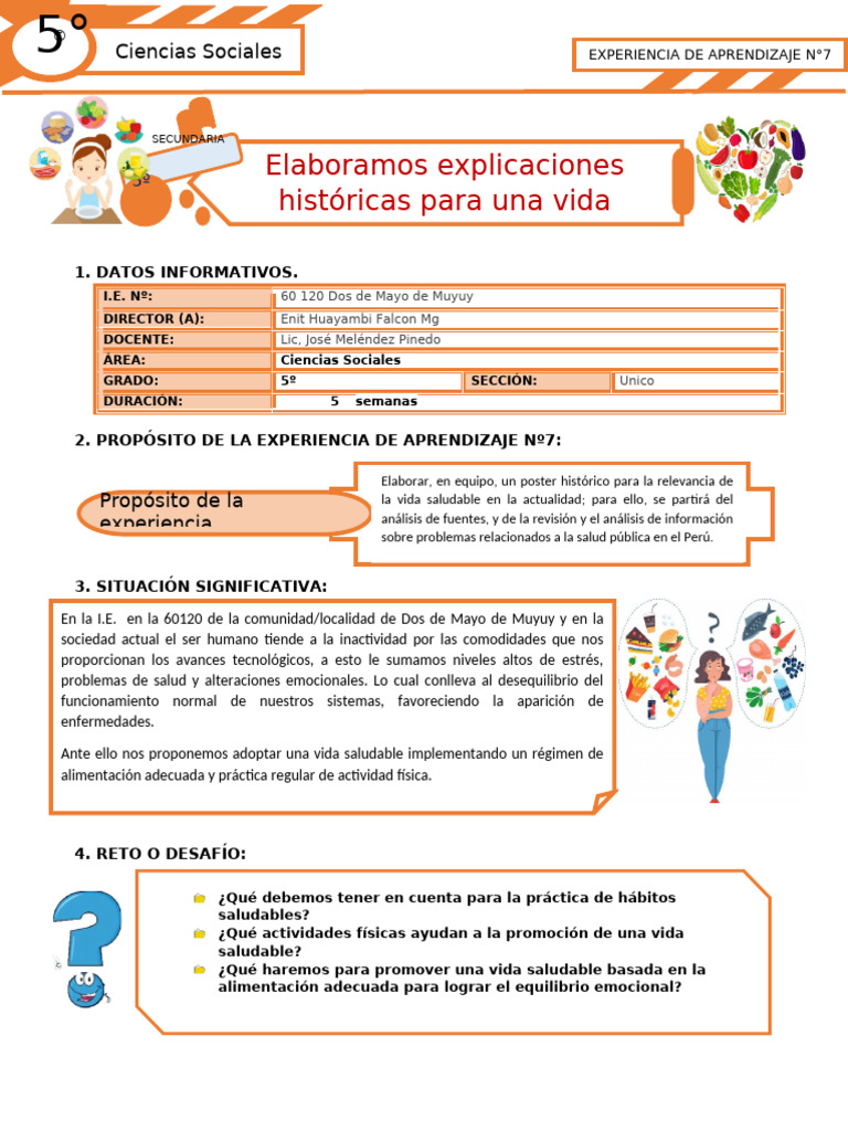 5º_EXPERIENCIA_DE_APRENDIZAJE_EXP._07_CCSS[1] | PDF | Aprendizaje | Software de la aplicacion
