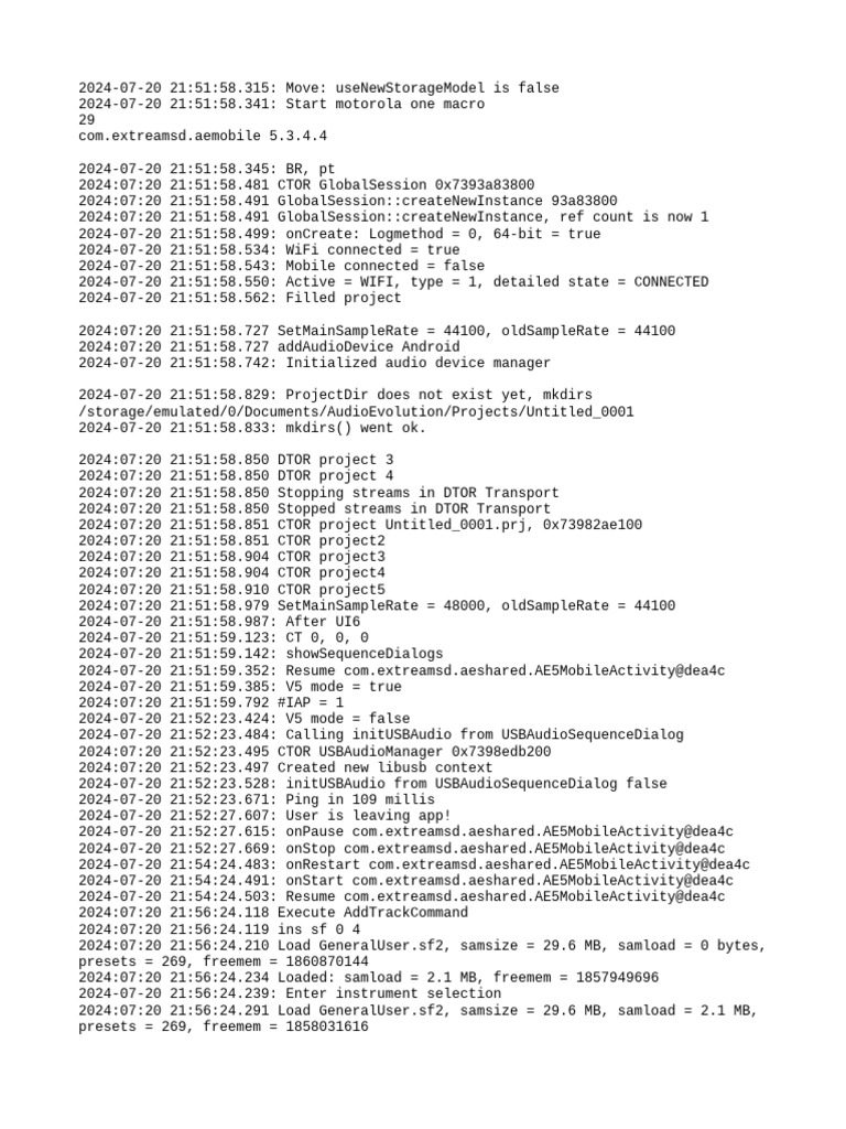 AELog | PDF | Usb | Mobile App
